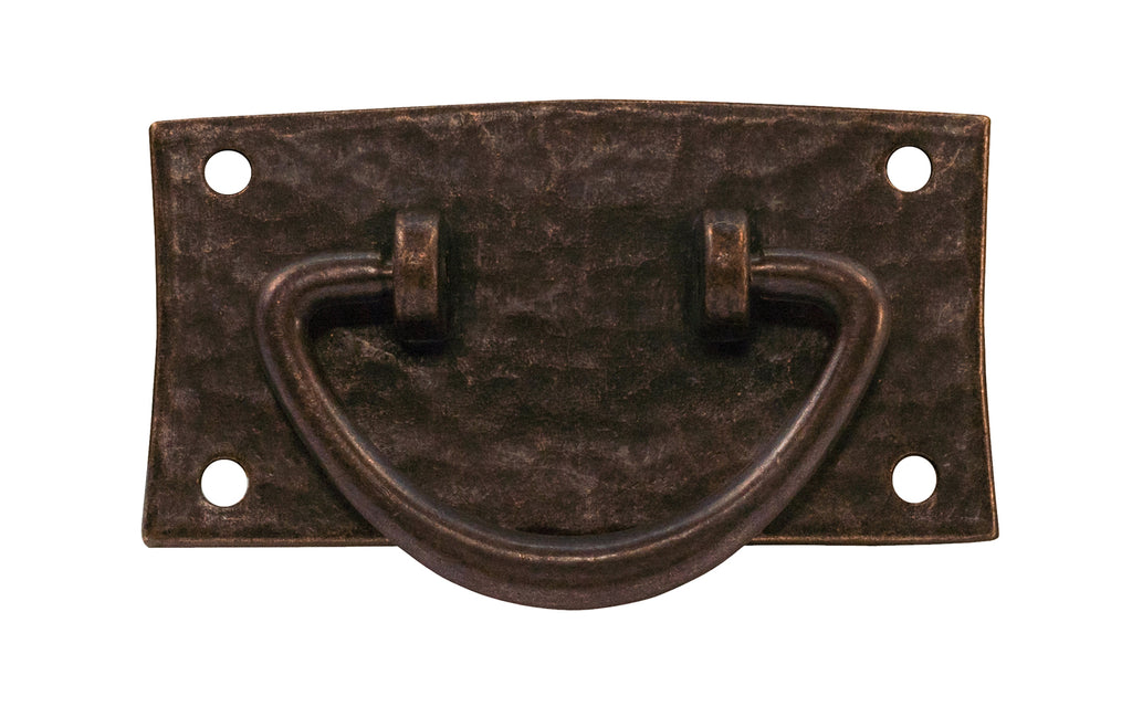 Solid Brass Hammered Drop Pull