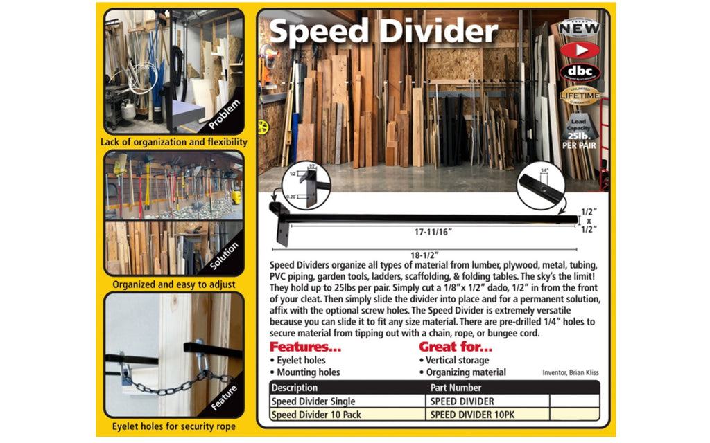 FastCap Speed Divider - Organizer Divider for Materials