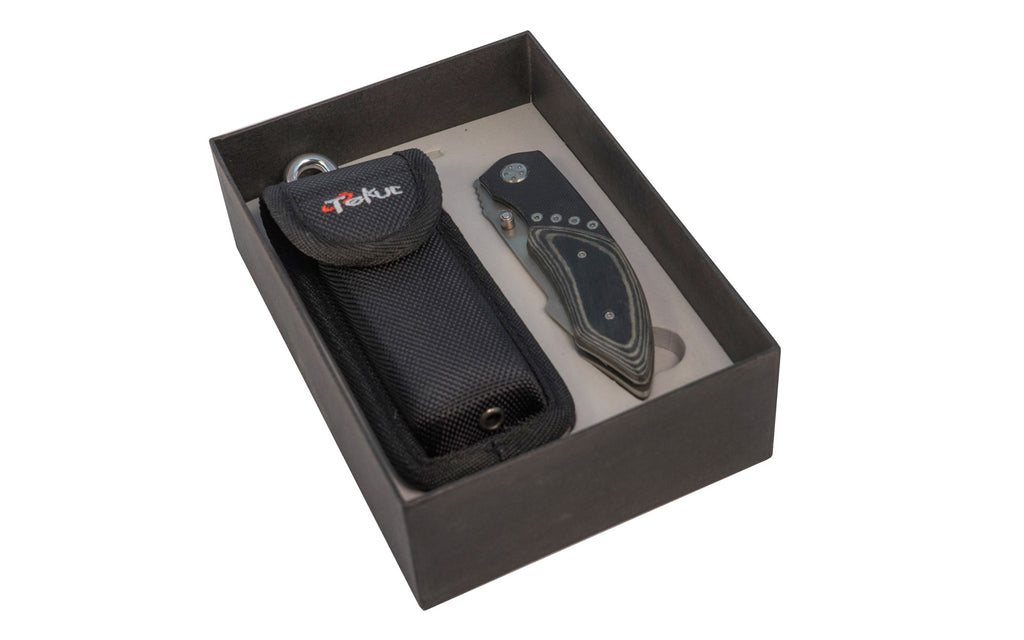 Tekut "Gent-A" Folding Pocket Knife with Case