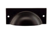 Black Finish on Steel Rectangular Bin Pull ~ 3-1/4" On Centers ...