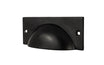 Black Finish on Steel Rectangular Bin Pull ~ 3-1/4" On Centers ...
