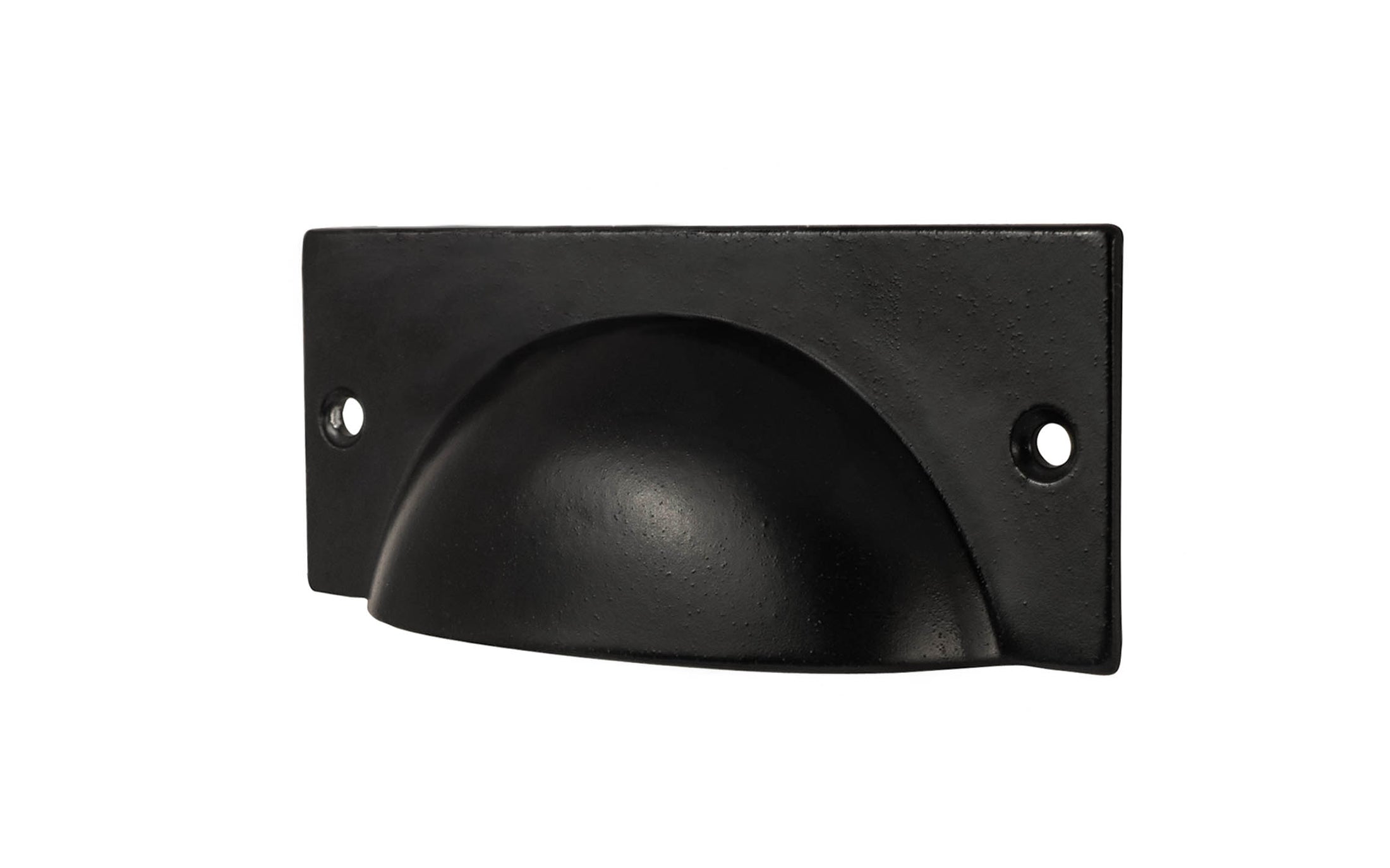 Black Finish on Steel Rectangular Bin Pull ~ 3-1/4" On Centers ...