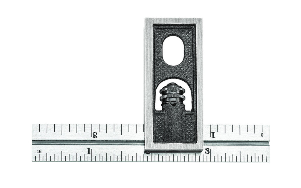 Starrett Inch Reading Double Square, 4" Size - 13A