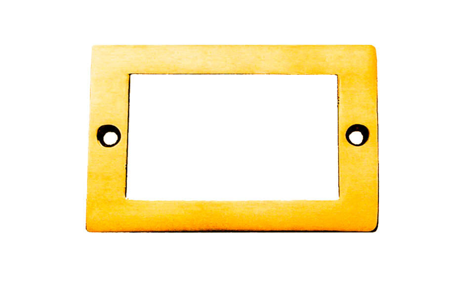 Solid Brass Label Holder ~ 3" x 2"
