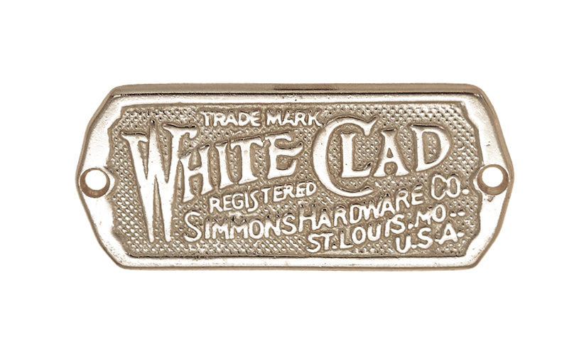Solid Brass "White Clad" Ice Box Plate