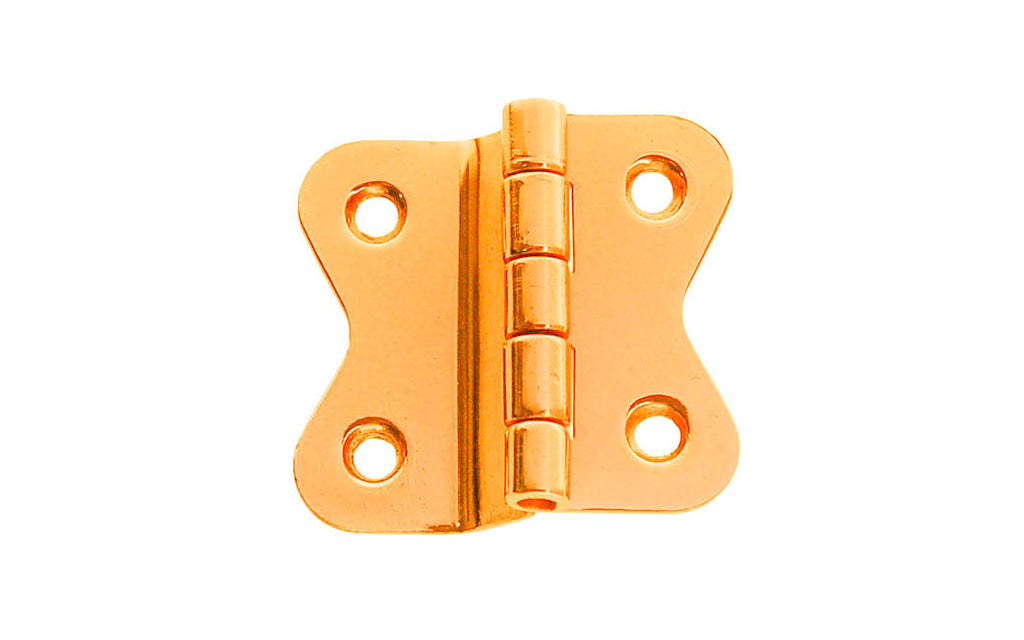 Solid Brass 3/8" Offset Butterfly Hinge ~ Small