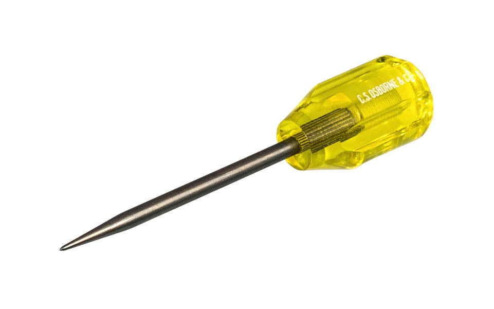 CS Osborne Heavy Duty Scratch Awl ~ 3-1/2" Long Blade – Hardwick & Sons