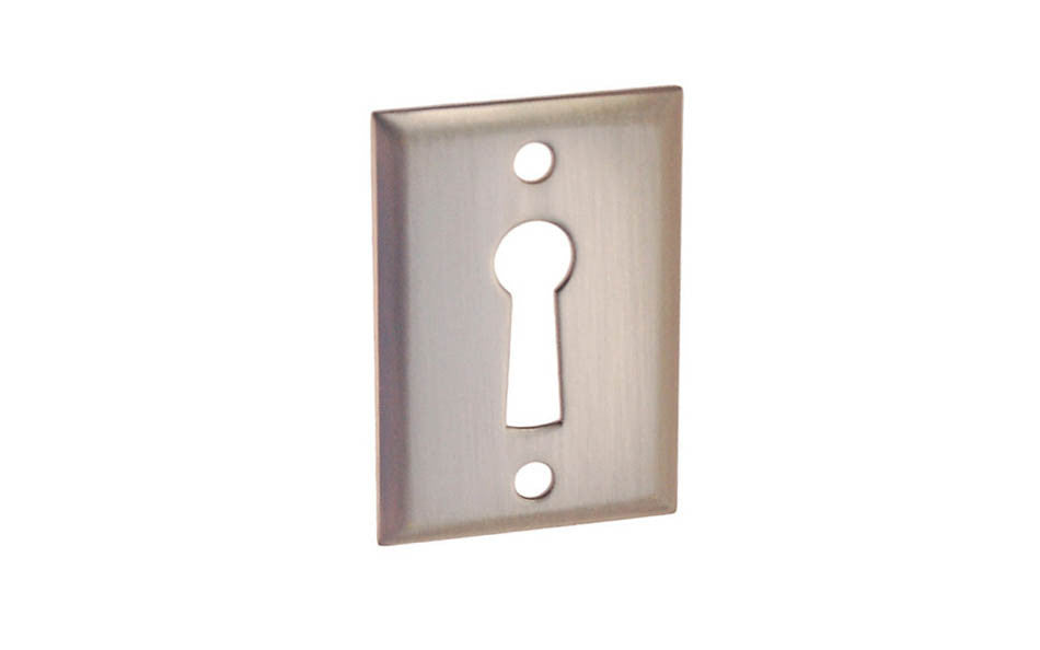 Classic Brass Rectangle Keyhole