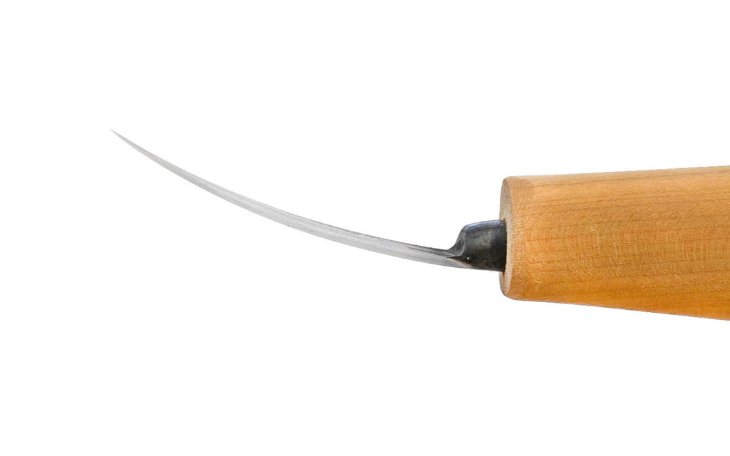 North Bay Forge Double-Edge Shallow Bent Carving Knife ~ BN-1