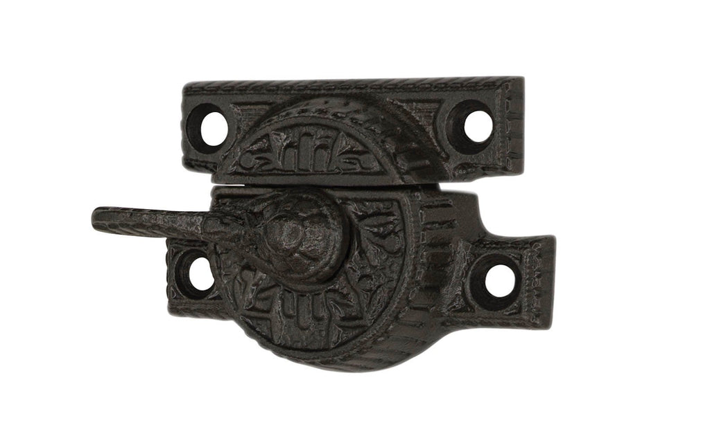 Cast Iron Orante Victorian Window Sash Lock