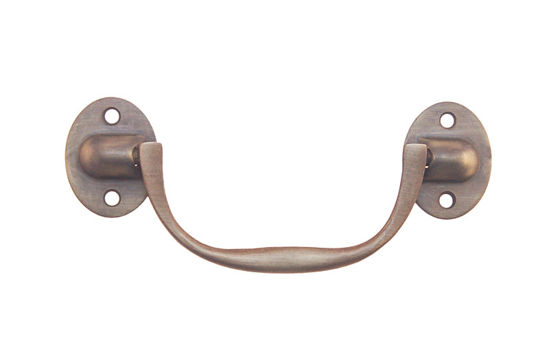 Solid Brass Drop Pull ~ 4-1/2" On Centers