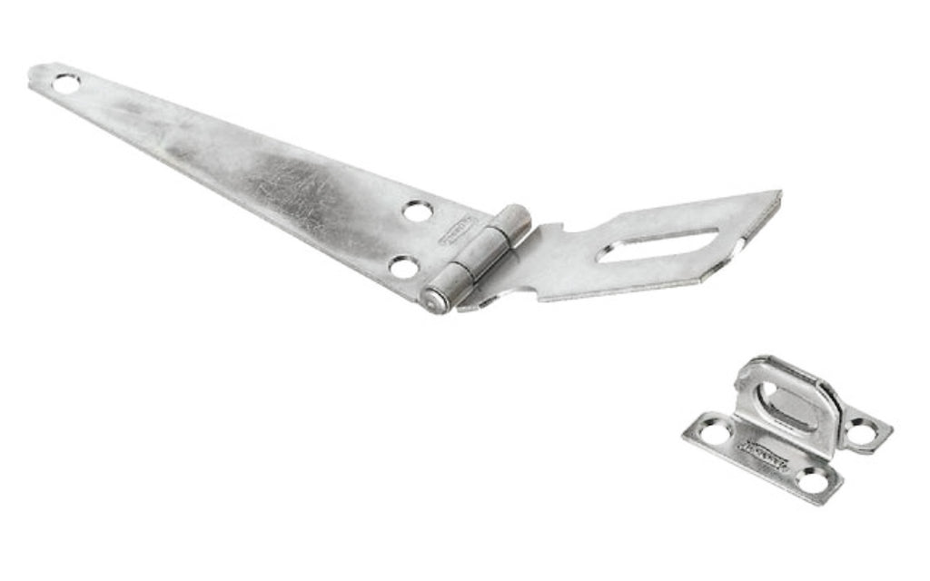 6" Zinc-Plated Hinge Hasp