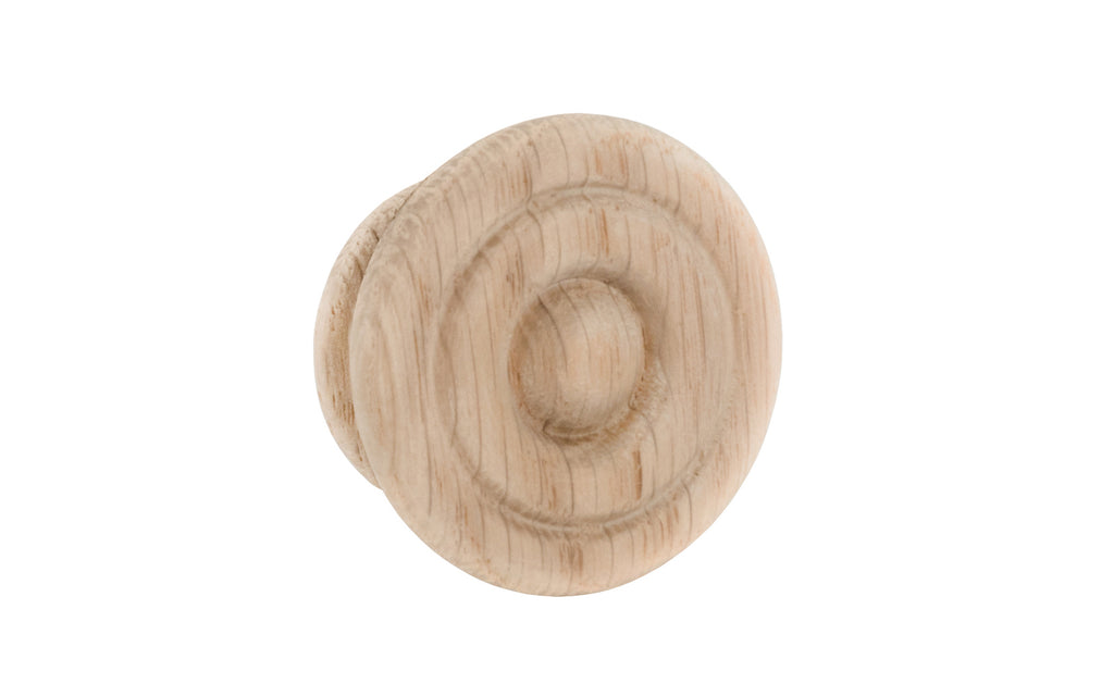 Oak Wood Cabinet Knob with Ring-Design