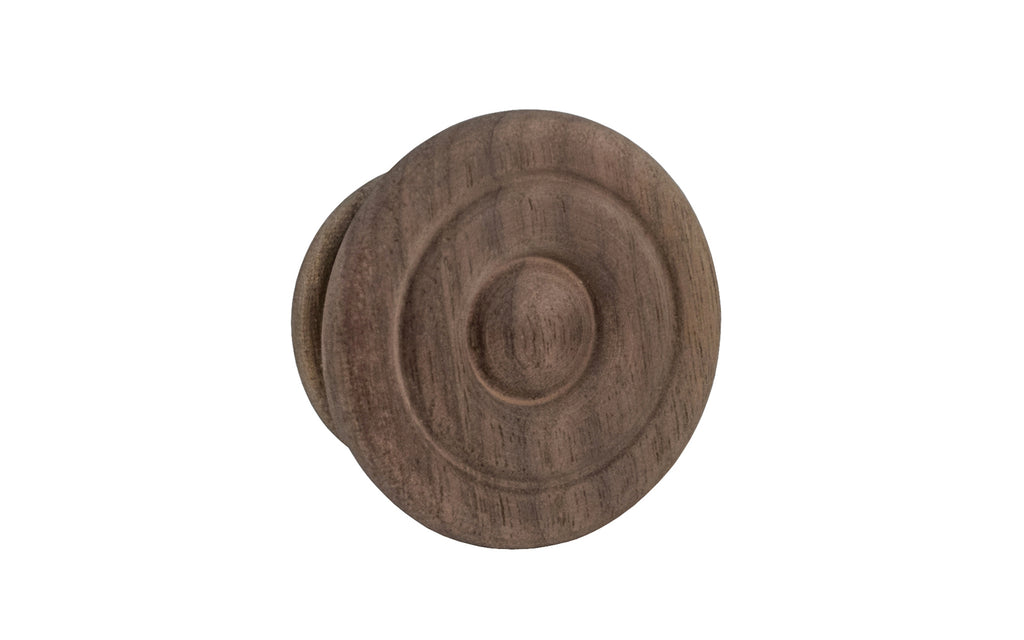 Walnut Wood Cabinet Knob with Ring-Design