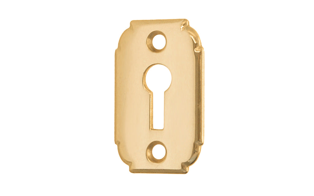 Solid Brass Keyhole Plate