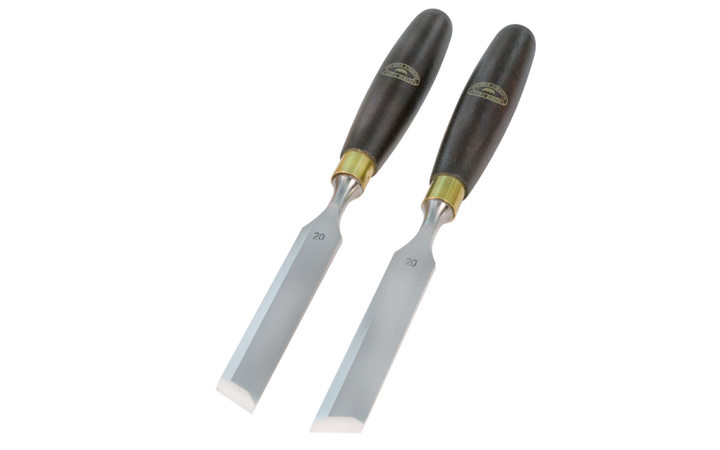 Crown Tools 20 mm Skew Edge Chisels - Right & Left