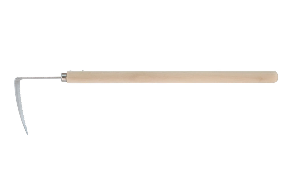 Japanese Konkon Gama Stainless Steel Serrated Sickle Weeder - Long Han