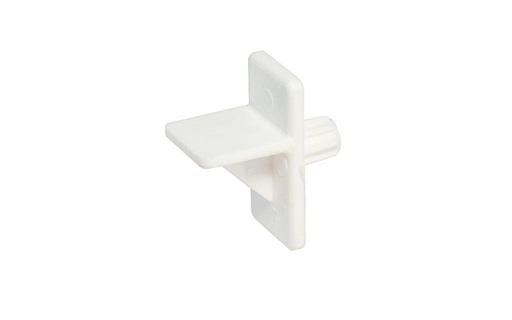 1/4" Plastic Shelf Support Pin - White - 12 Pack