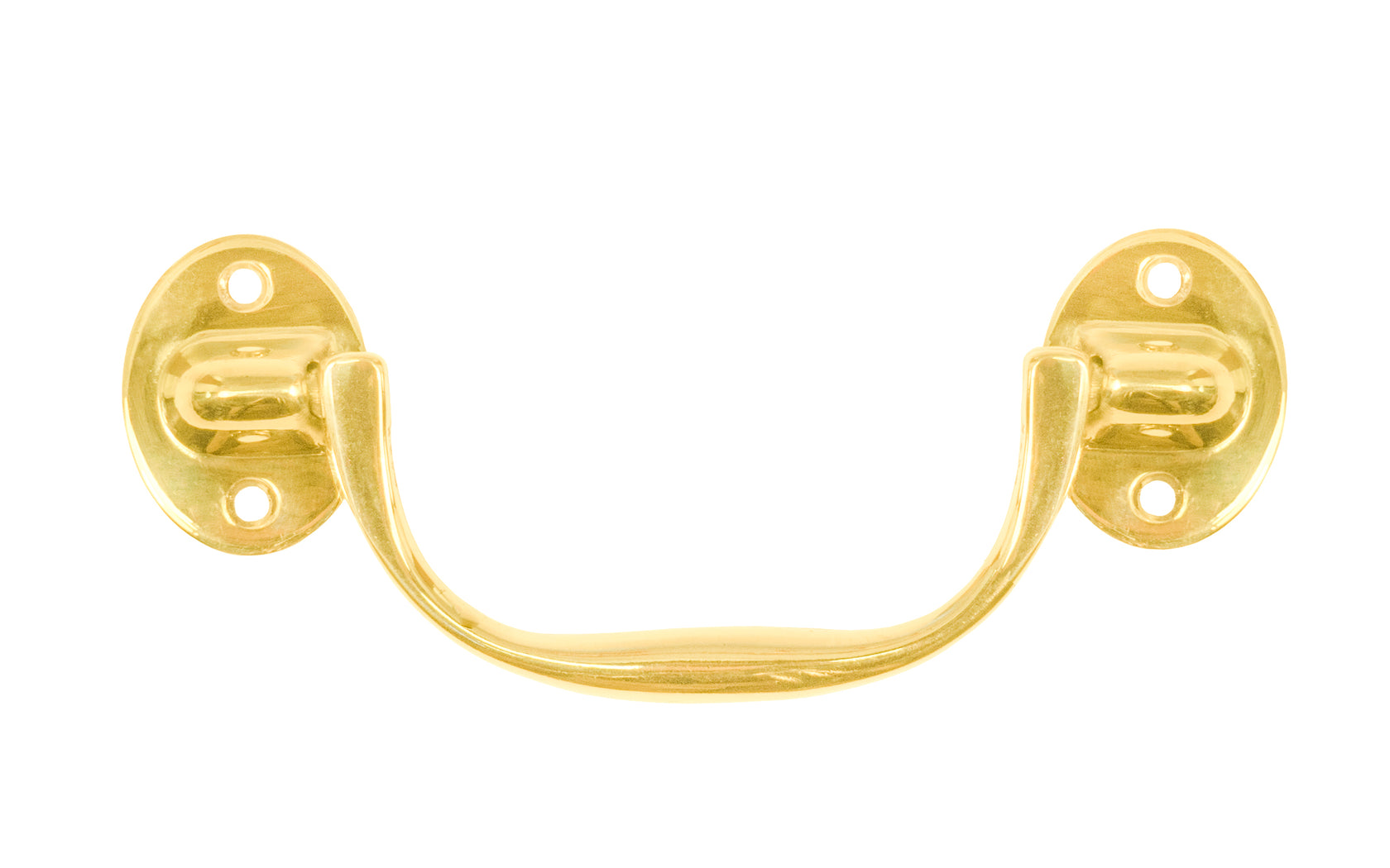 Solid Brass Drop Pull ~ 4-1/2" On Centers – Hardwick & Sons