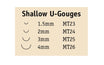 Flexcut Shallow U-Gouge Micro Tool Carving Set ~ MT400 – Hardwick & Sons