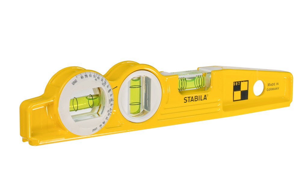 Stabila 10" Magnetic Torpedo Level With Protractor Vial ~ Type 81SMW36