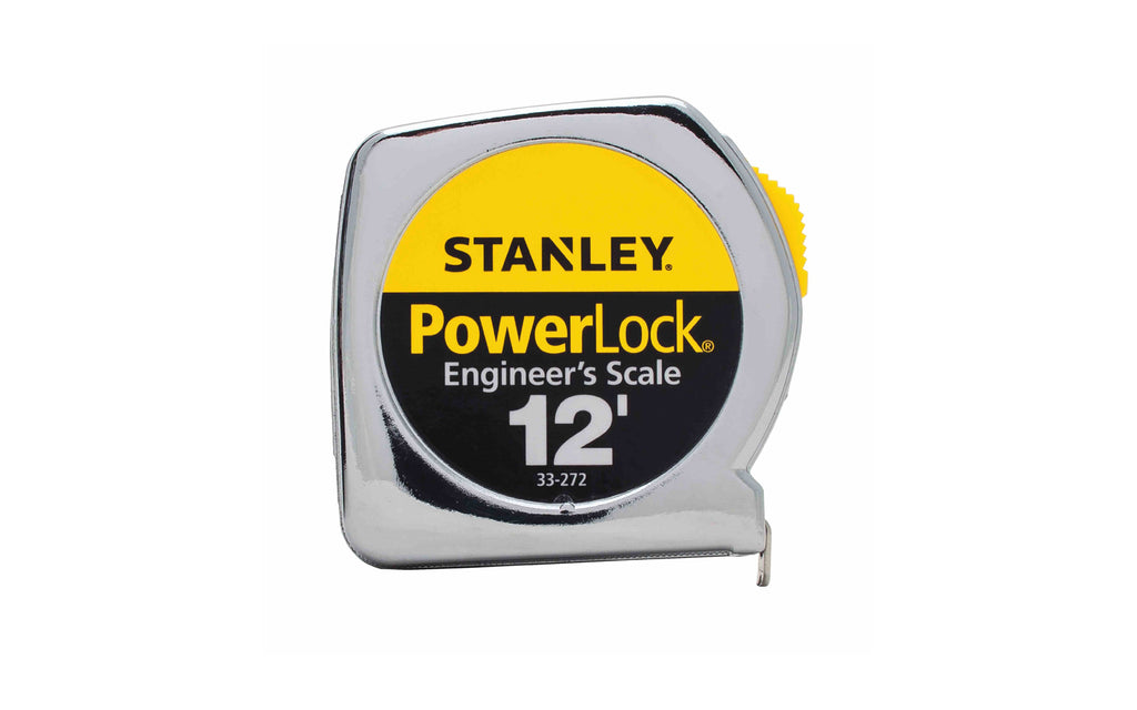 Stanley Powerlock 12' Tape Measure ~ Engineer's Scale