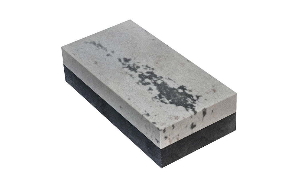 Soft/Black Hard Arkansas Bench Stone with Wooden Box ~ 4" x 2"